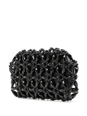 0711 TBILISI Faceted Bead-embellished Clutch