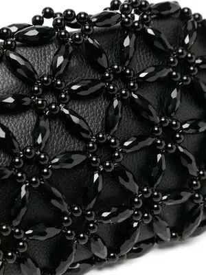 0711 TBILISI Faceted Bead-embellished Clutch