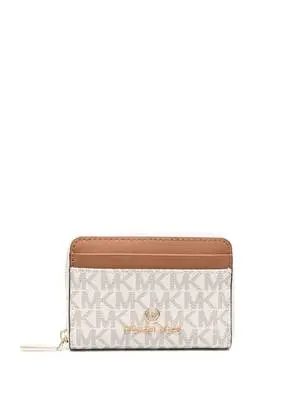 Michael Kors Monogram-pattern Leather Cardholder