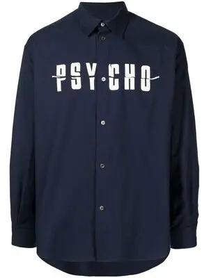 Undercover Psycho-print Long-sleeved Shirt