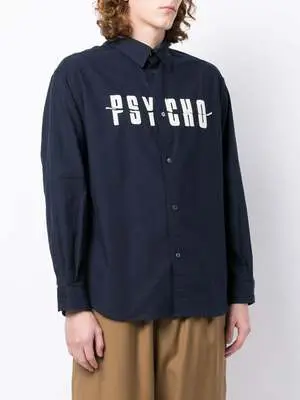 Undercover Psycho-print Long-sleeved Shirt