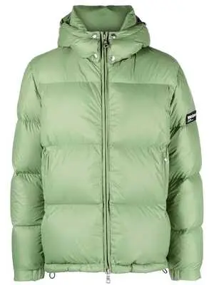 WHITESPACE Logo-patch Padded Jacket - Green