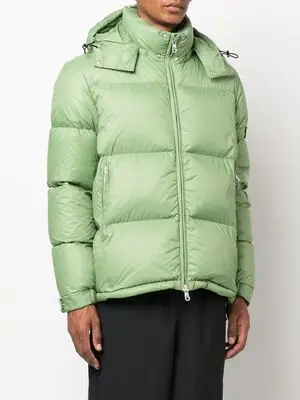 WHITESPACE Logo-patch Padded Jacket - Green