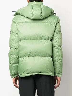 WHITESPACE Logo-patch Padded Jacket - Green