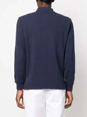 Polo Ralph Lauren Polo Pony Long-sleeved Polo Shirt - Blue
