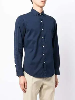 Polo Ralph Lauren Logo-embroidered Cotton Shirt - Blue