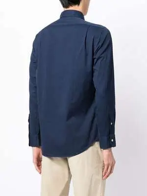 Polo Ralph Lauren Logo-embroidered Cotton Shirt - Blue