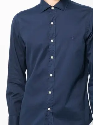 Polo Ralph Lauren Logo-embroidered Cotton Shirt - Blue