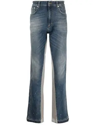 REPRESENT Two-tone Straight-leg Jeans