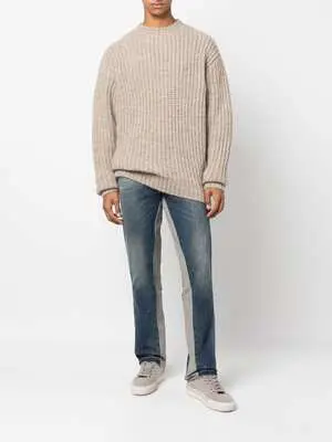 REPRESENT Two-tone Straight-leg Jeans