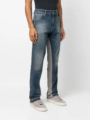 REPRESENT Two-tone Straight-leg Jeans