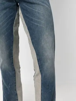 REPRESENT Two-tone Straight-leg Jeans