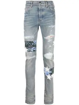 Amiri Star-patch Skinny Jeans