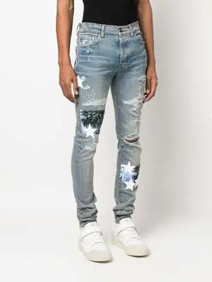 Amiri Star-patch Skinny Jeans