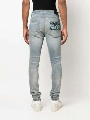 Amiri Star-patch Skinny Jeans