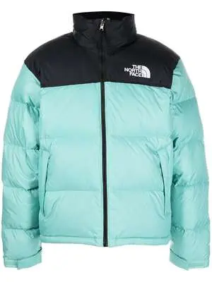 The North Face Embroidered Logo Padded Jacket - Blue