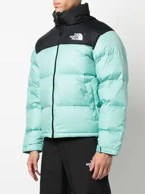 The North Face Embroidered Logo Padded Jacket - Blue