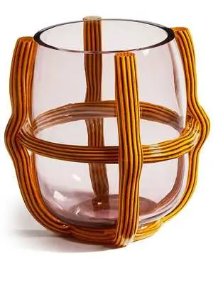 CASSINA Sestiere Murano Glass Vase - Yellow