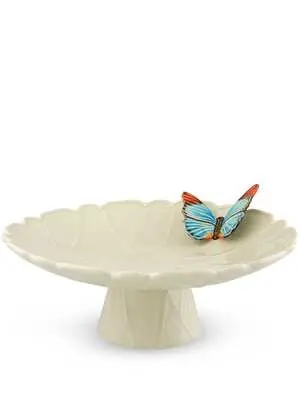 BORDALLO PINHEIRO Cloudy Butterflies' Cake-stand - White