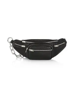 Alexander Wang Alexander Wang Attica Chain-Detailed Leather Belt Bag - Black