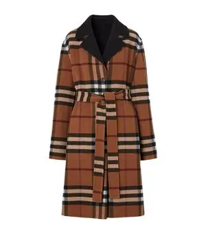 Burberry Wool Reversible Check Coat