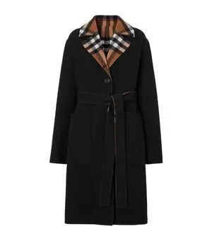 Burberry Wool Reversible Check Coat