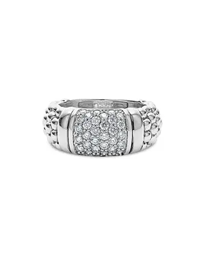 Lagos Sterling Caviar Ring - Silver