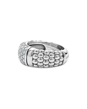 Lagos Sterling Caviar Ring - Silver
