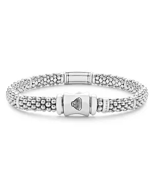 Lagos Sterling Caviar Diamond Bracelet - Silver