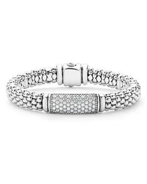 Lagos Sterling Diamond Bracelet - Silver