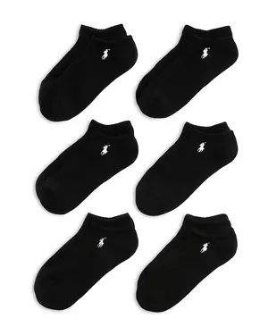 Polo Ralph Lauren Cotton Blend Low Cut Socks Pack - Black