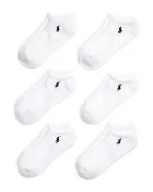 Polo Ralph Lauren Cotton Blend Low Cut Socks Pack - White
