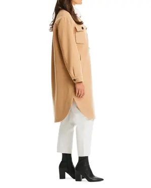 Sanctuary Sherpa Trim Long Coat