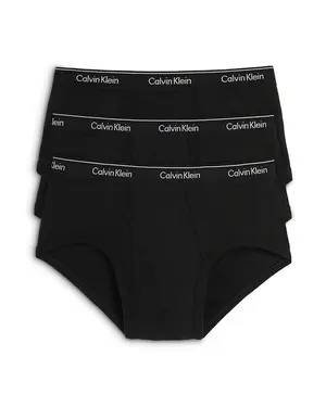 Calvin Klein Cotton Classic Briefs, Pack Of 3 - Black