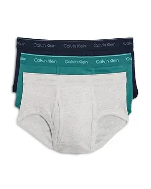 Calvin Klein Cotton Classic Briefs, Pack Of 3 Blue/green/gray