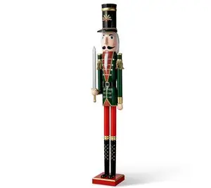GLITZHOME 42 Indoor Outdoor Christmas Soldier Nutcracker - One-color