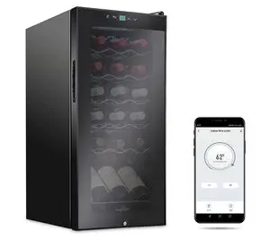 IVATION 18-bottle Freestanding Wine Cooler W/ W -fi Smart App - One-color