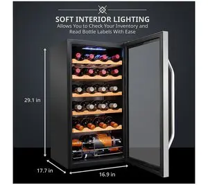 IVATION 24 Bottle Freestanding Wine Refrigerat Or