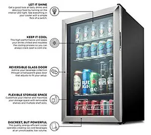 IVATION 126-can Beverage Refrigerator
