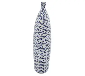 BARBARA KING 19.5' Oceanic Painted Vase