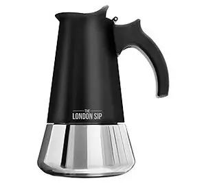 THE LONDON SIP London Sip 10-cup Stainless Steel Espresso Make R - Silver
