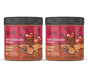 B.NUTTY 9 Oz. Bnutty Milk Chocolate Cherry Gourmet Eanut Butter - One-color