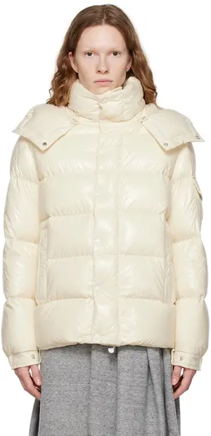 Moncler Moncler Green Moncler Maya 70 Down Jacket 070 Snowflake White