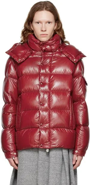 Moncler Moncler Green Moncler Maya 70 Down Jacket 469 Berry Red