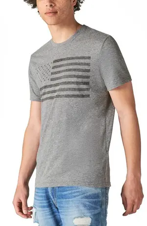 Lucky Brand Us Flag Graphic Tee