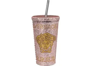 Versace Medusa Logo Water Bottle Rose Gold