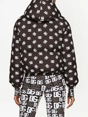 Dolce & Gabbana Dg-logo Hooded Puffer Jacket