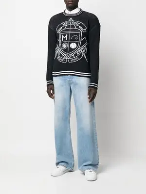 MSFTS Intarsia-knit Logo Jumper