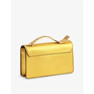Moschino Cutlery Brand-engraved Leather Cross-body Bag