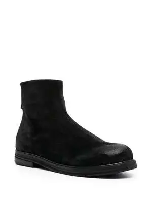Marsèll Zucca Zeppa Suede Ankle Boots - Black